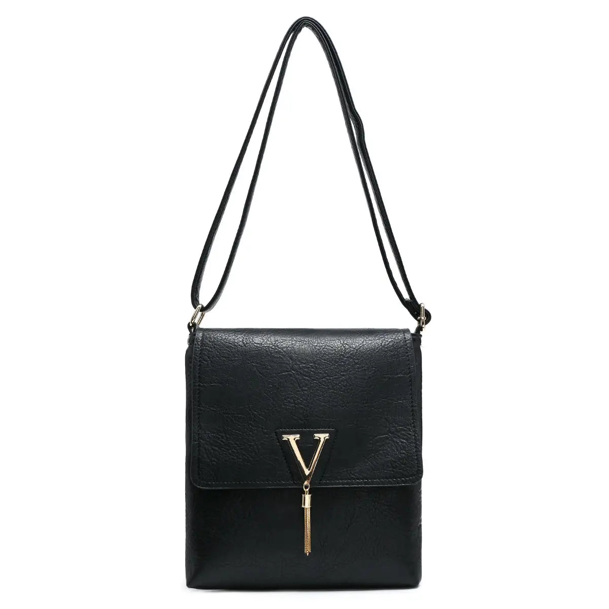 Black Designer Inspired V Bag – The Wardrobe Boutique Cleadon